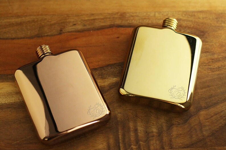 His and Hers Wedding Flasks Set of 2 Personalized Flasks | Etsy