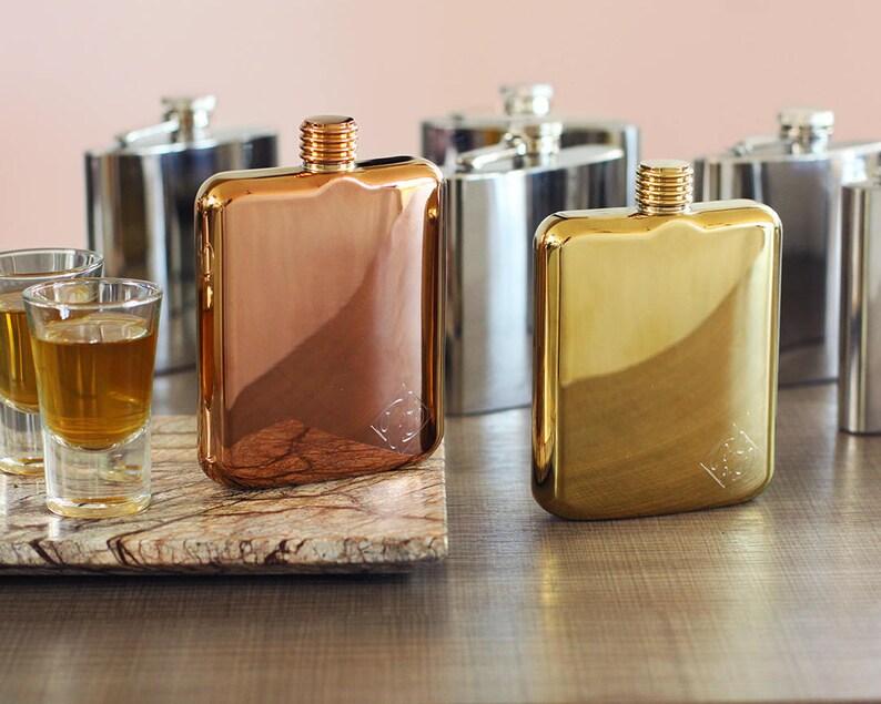 His and Hers Wedding Flasks Set of 2 Personalized Flasks | Etsy