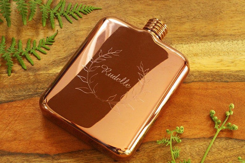 His and Hers Wedding Flasks Set of 2 Personalized Flasks | Etsy