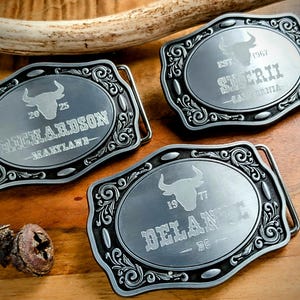 Custom Company Logo Belt Buckle - Etsy