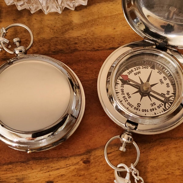 Engraved Compass - Etsy