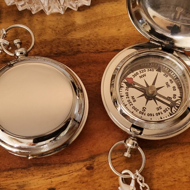 Engraved Compass - Etsy