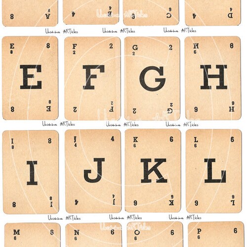 Digital Collage Sheet Retro Alphabet Letters Printable - Etsy