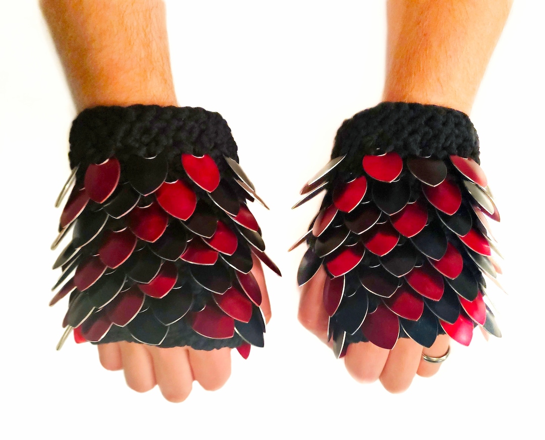 Light Dragon Scale Gauntlets - Easy Digital Pattern - Size M/L/XL - Etsy