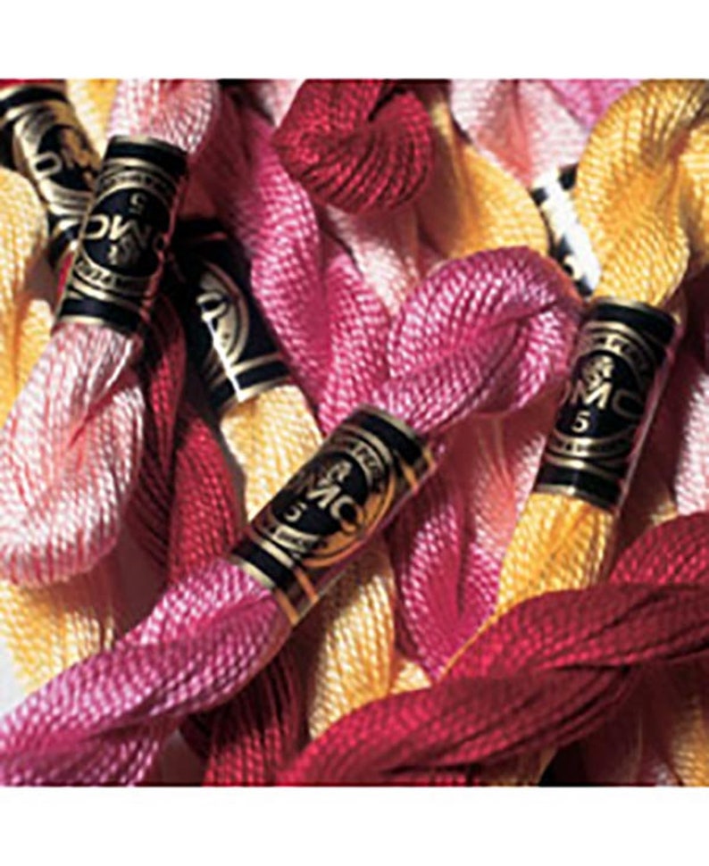 1 Skein DMC Pearl Cotton Article 115 Size 5 Cross Stitch Needlework ...
