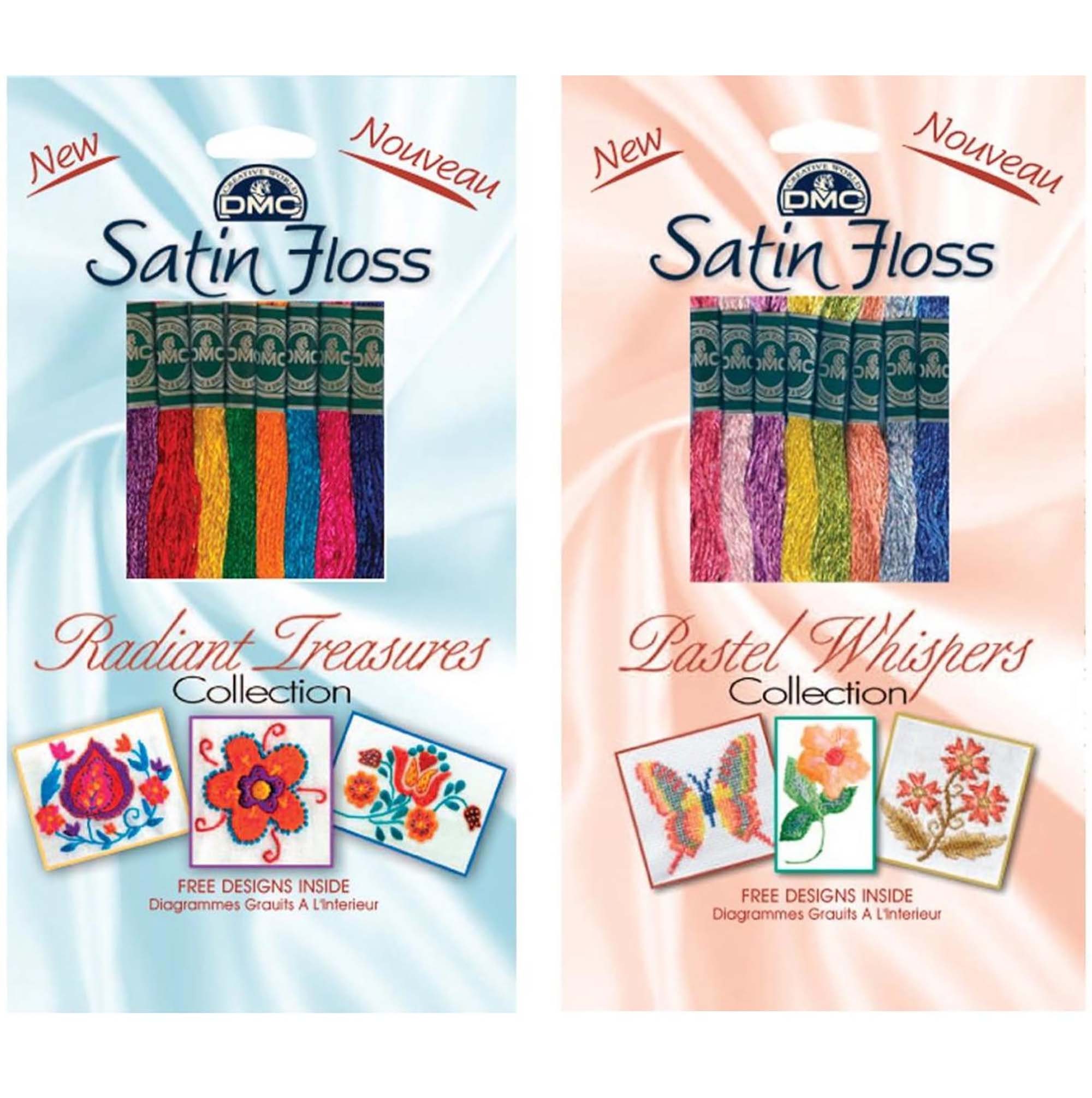 DMC Satin Floss Pack Choose From Radiant Treasures or Pastel - Etsy