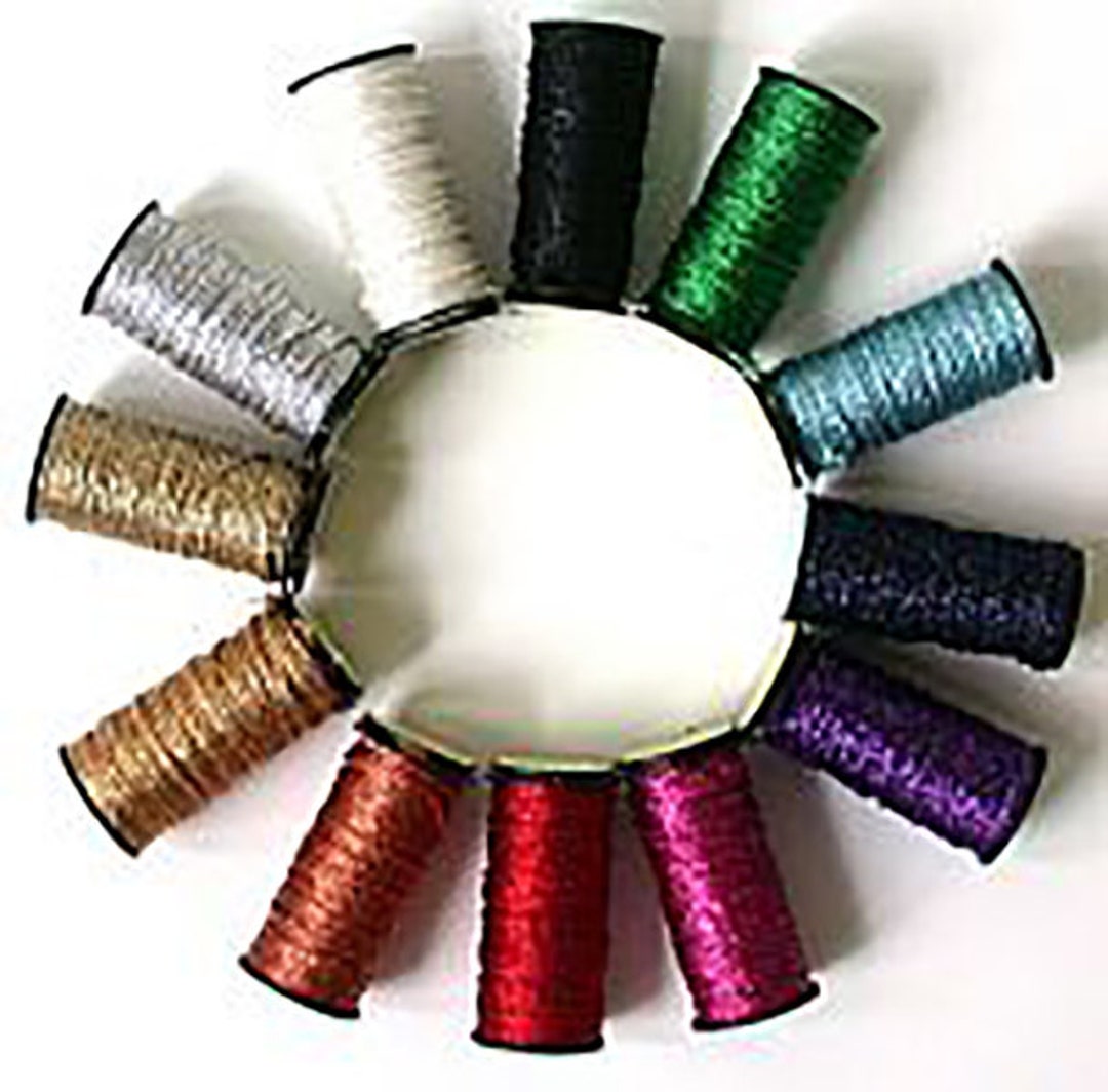 Kreinik Metallic #24 Canvas Braid Balger 11 Meter / 12 Yard Spool Cross ...
