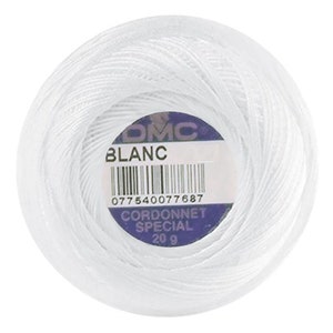 1 Ball Size 30 DMC Cordonnet Special White Ecru Crochet Cotton Lace ...