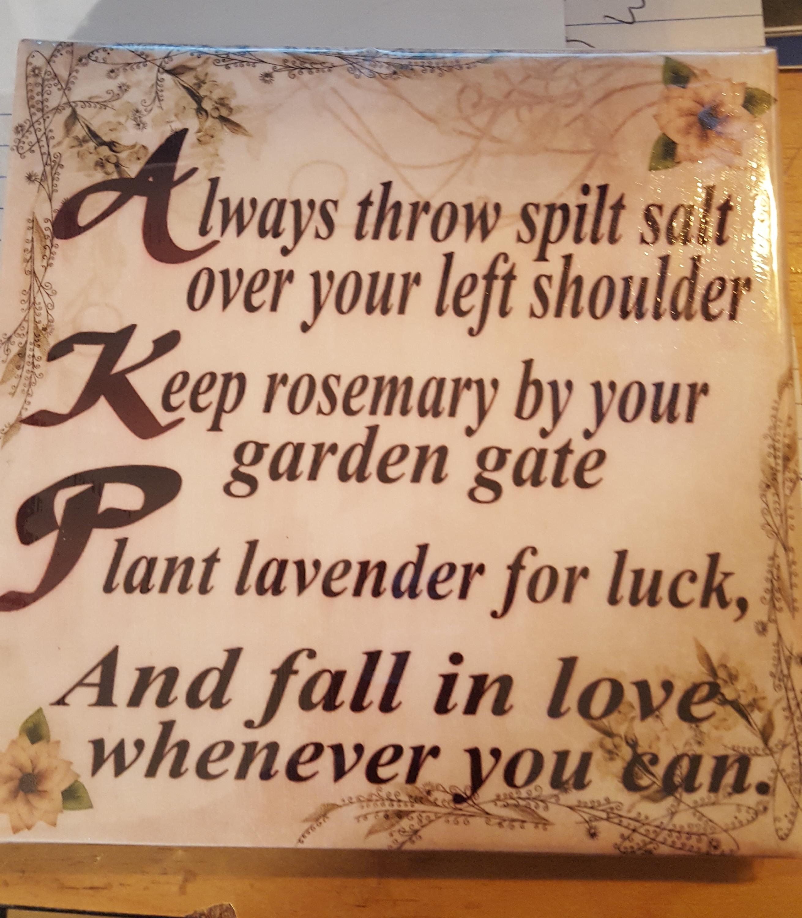 4x4 Practical Magic Ceramic Spell Tile: Witchcraft Home Decor (4x4) - Etsy