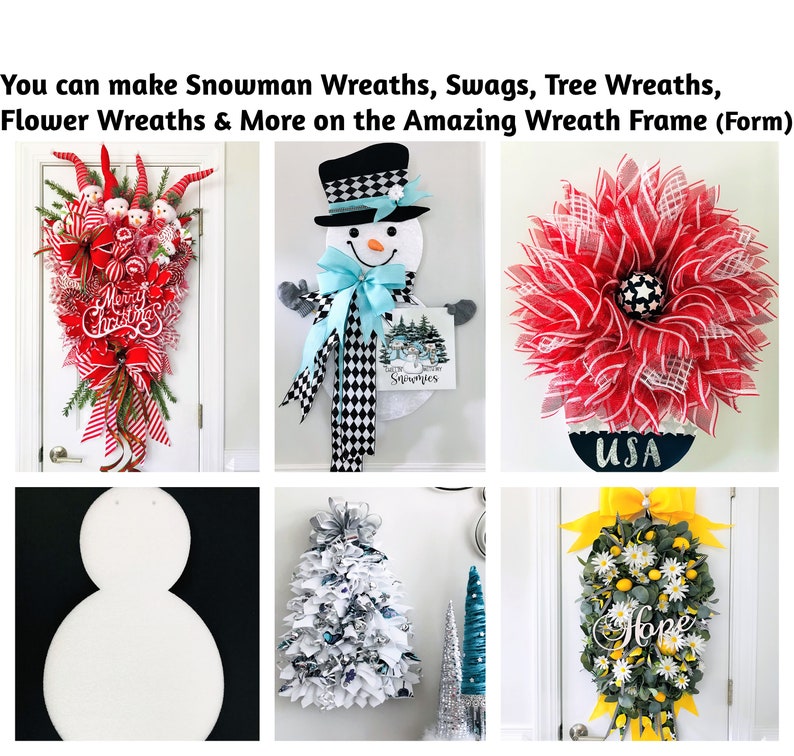 WREATH Form: Free Tutorials Included Amazing Wreath Frame - Etsy