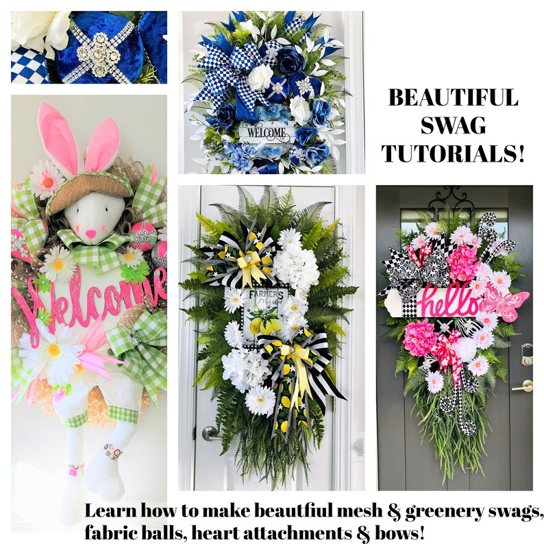 Stunning Swag Tutorials: Learn How to Make Beautiful Mesh and - Etsy