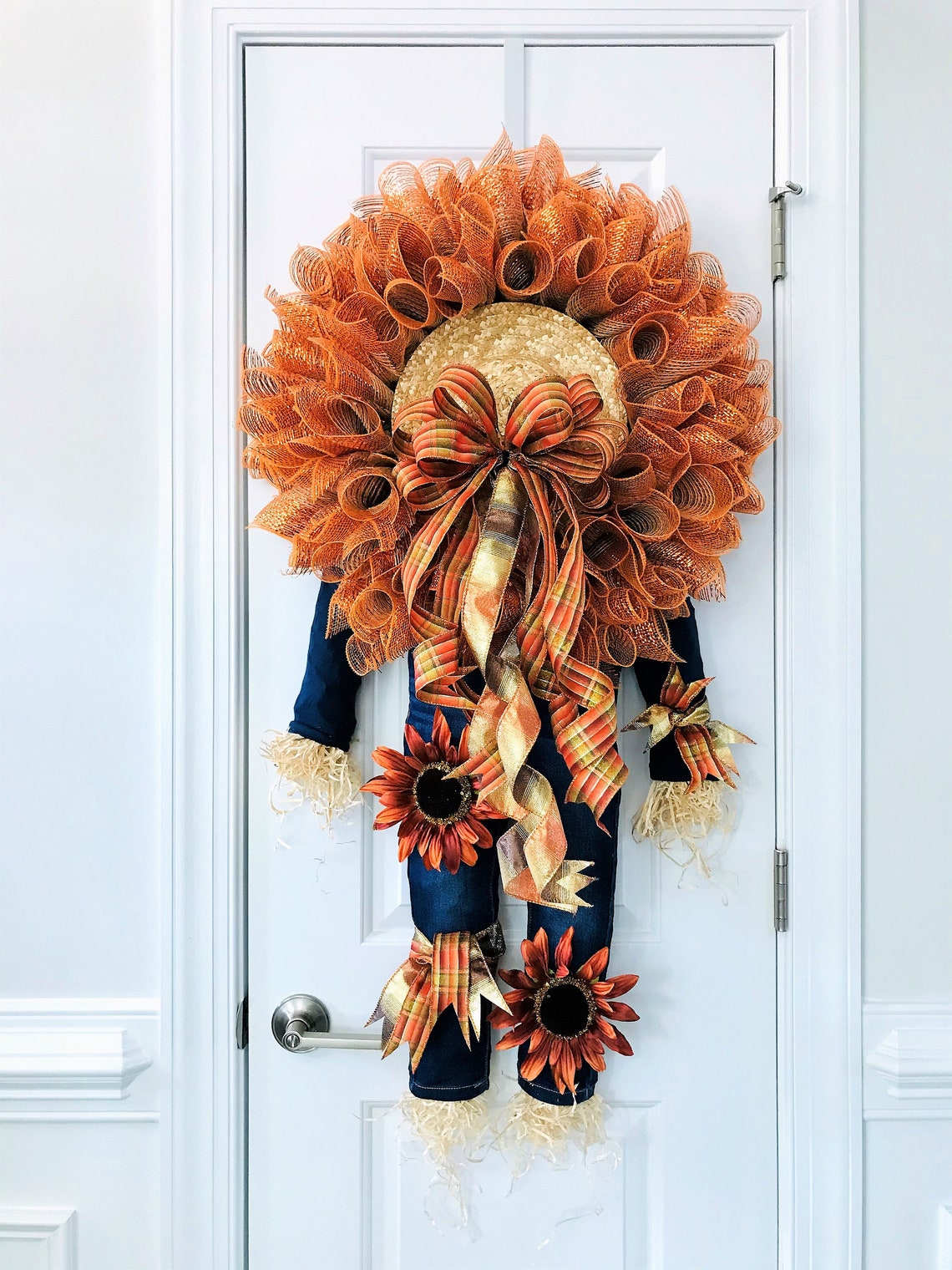 Scarecrow Wreath Tutorials Package With Fall Display Making - Etsy