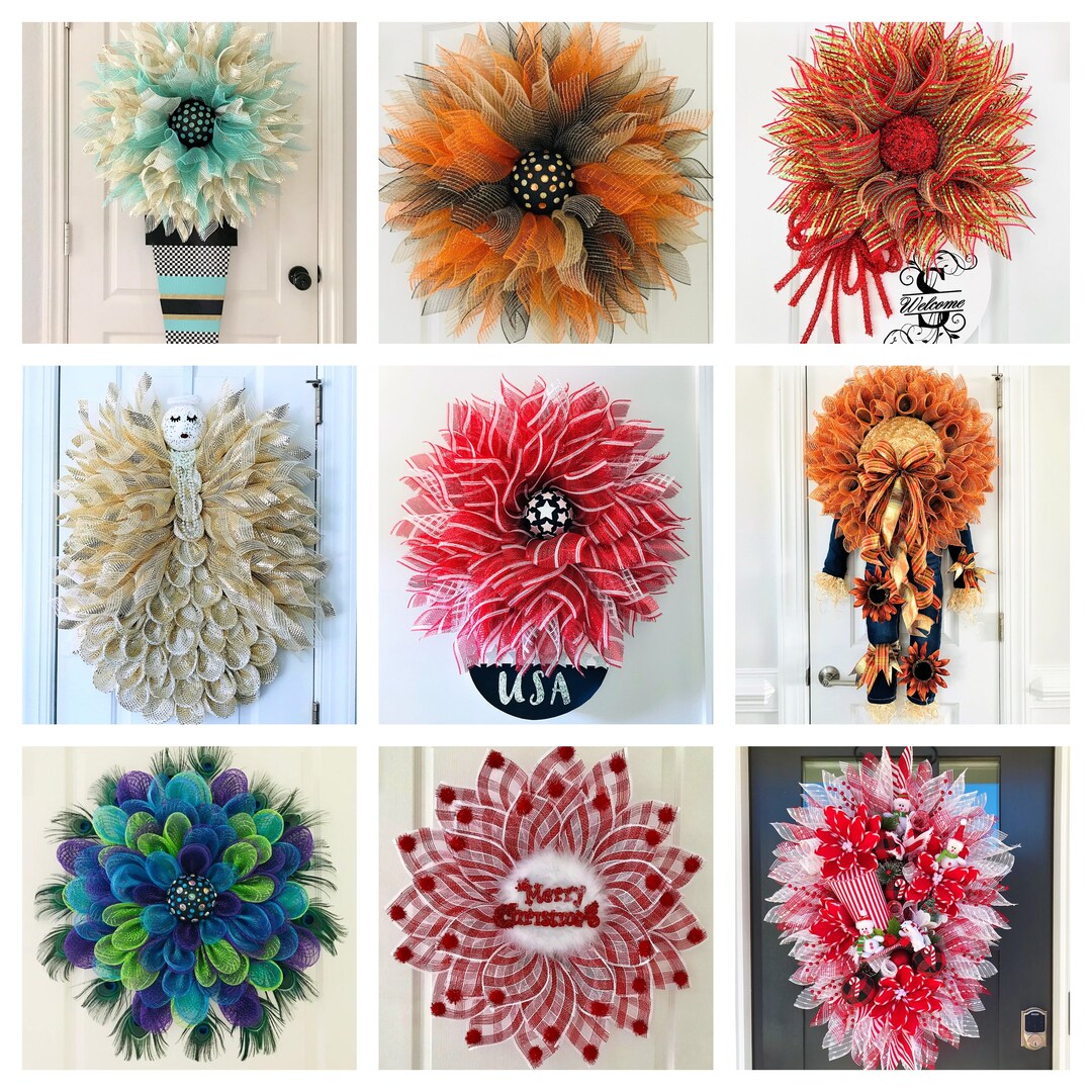 Flower Wreath Tutorials Package: Multiple Flower Wreath Tutorials Added ...