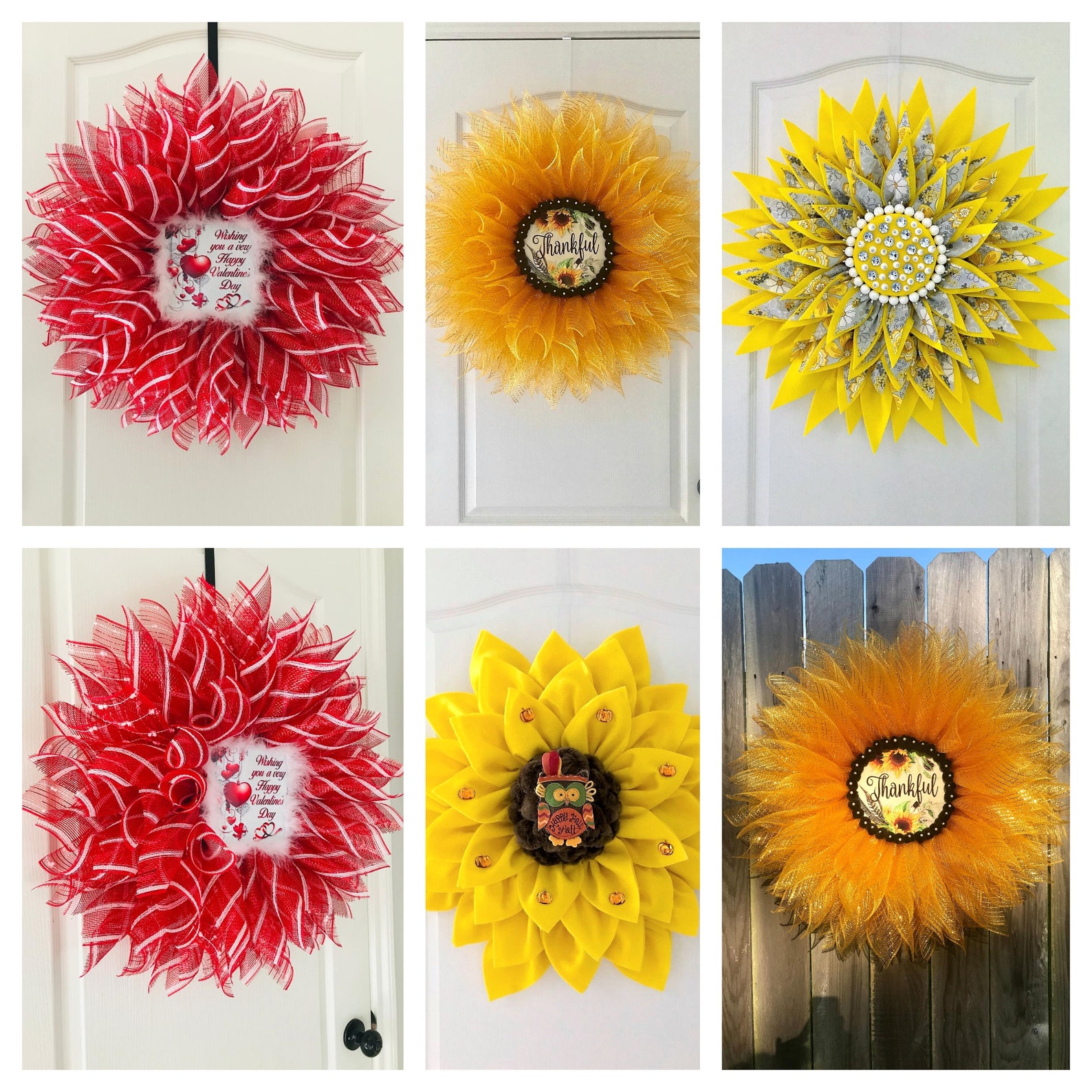 Flower Wreath Tutorials Package: Multiple Flower Wreath - Etsy