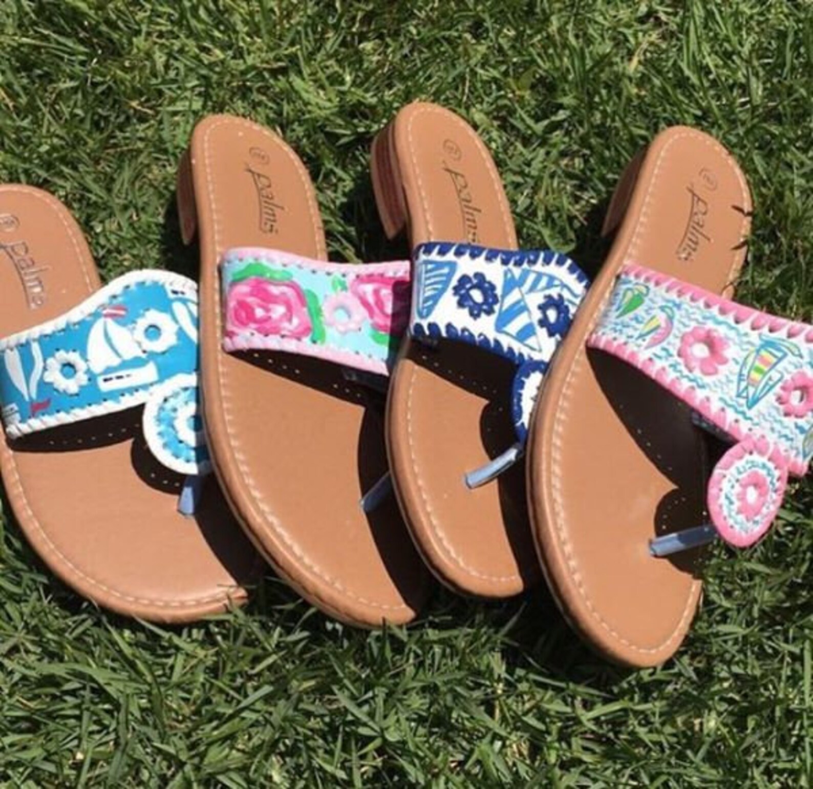 Hand-painted Sandals - Etsy