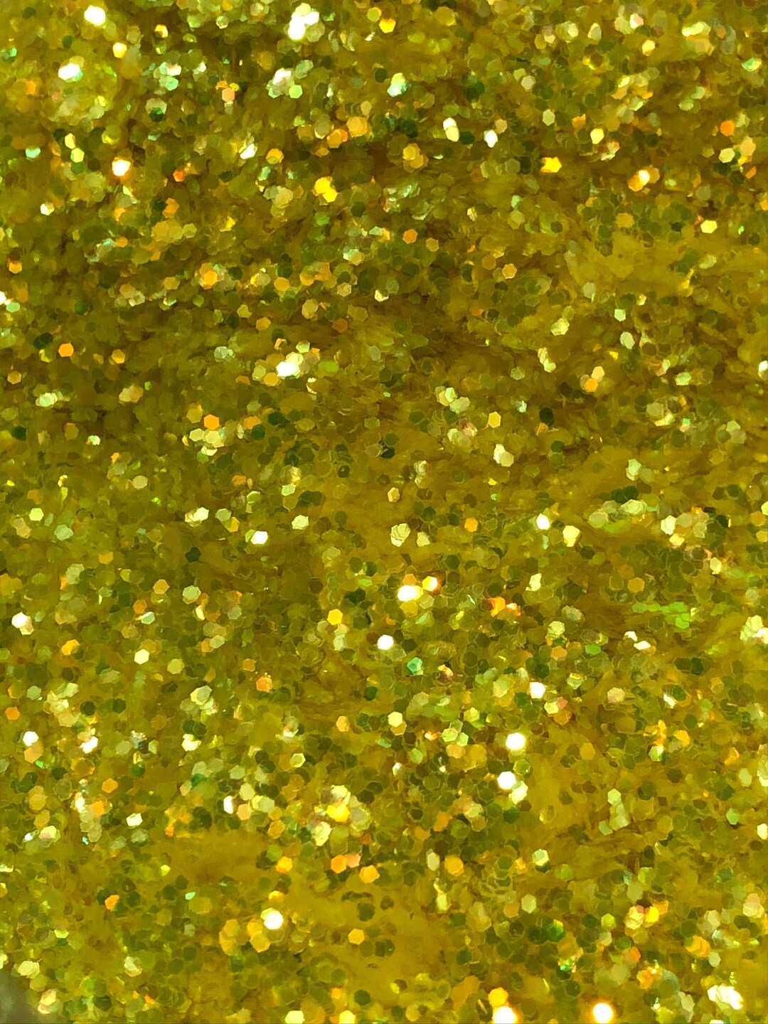 Taurus Gleam Iridescent Chunky Glitter 4g Jar Solid Yellow, Resin Mix ...