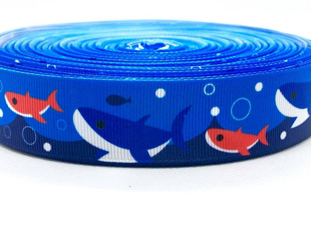 1” Shark Ribbon - Ribbon for Bows, Belts, Scrapbooking and More ...