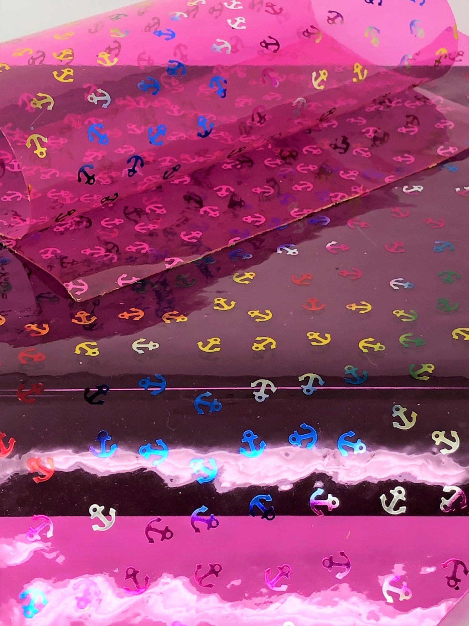 Hot Pink Anchor Jelly Sheet Jelly Sheets for Pool Bows | Etsy