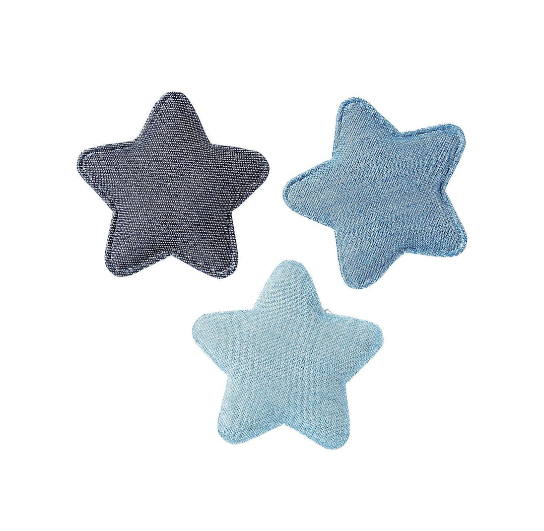 Denim Star Applique Set (4 per Set) - Etsy