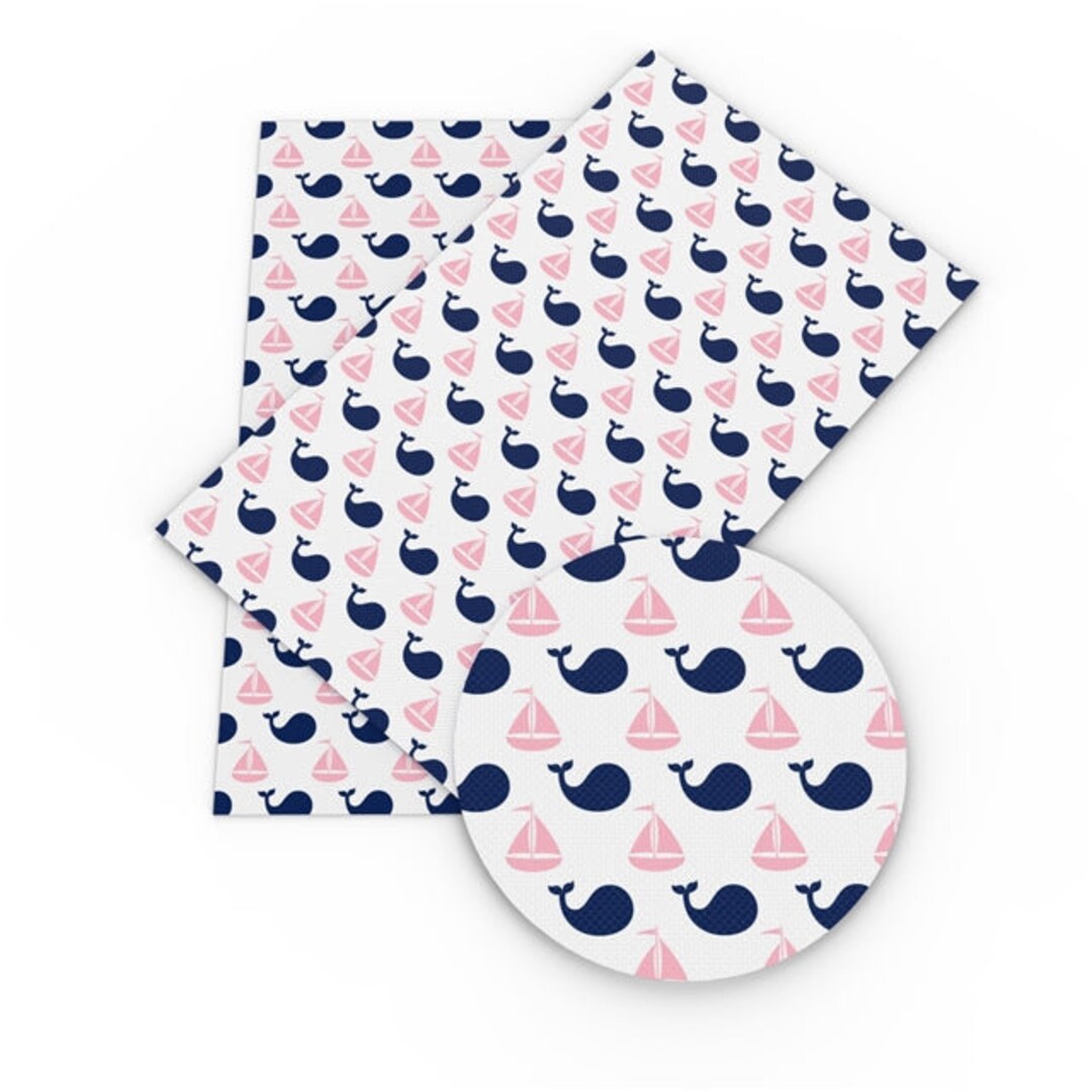 Whale Faux Leather Sheet - Etsy