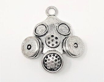 Gas Mask Pendant - Etsy