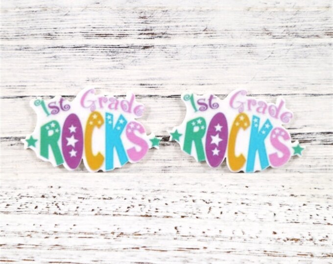 First Grade Rocks Planar Resin - Pack of 5 - Etsy