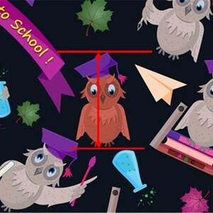 Back to School Owls Faux Leather Sheet - Etsy