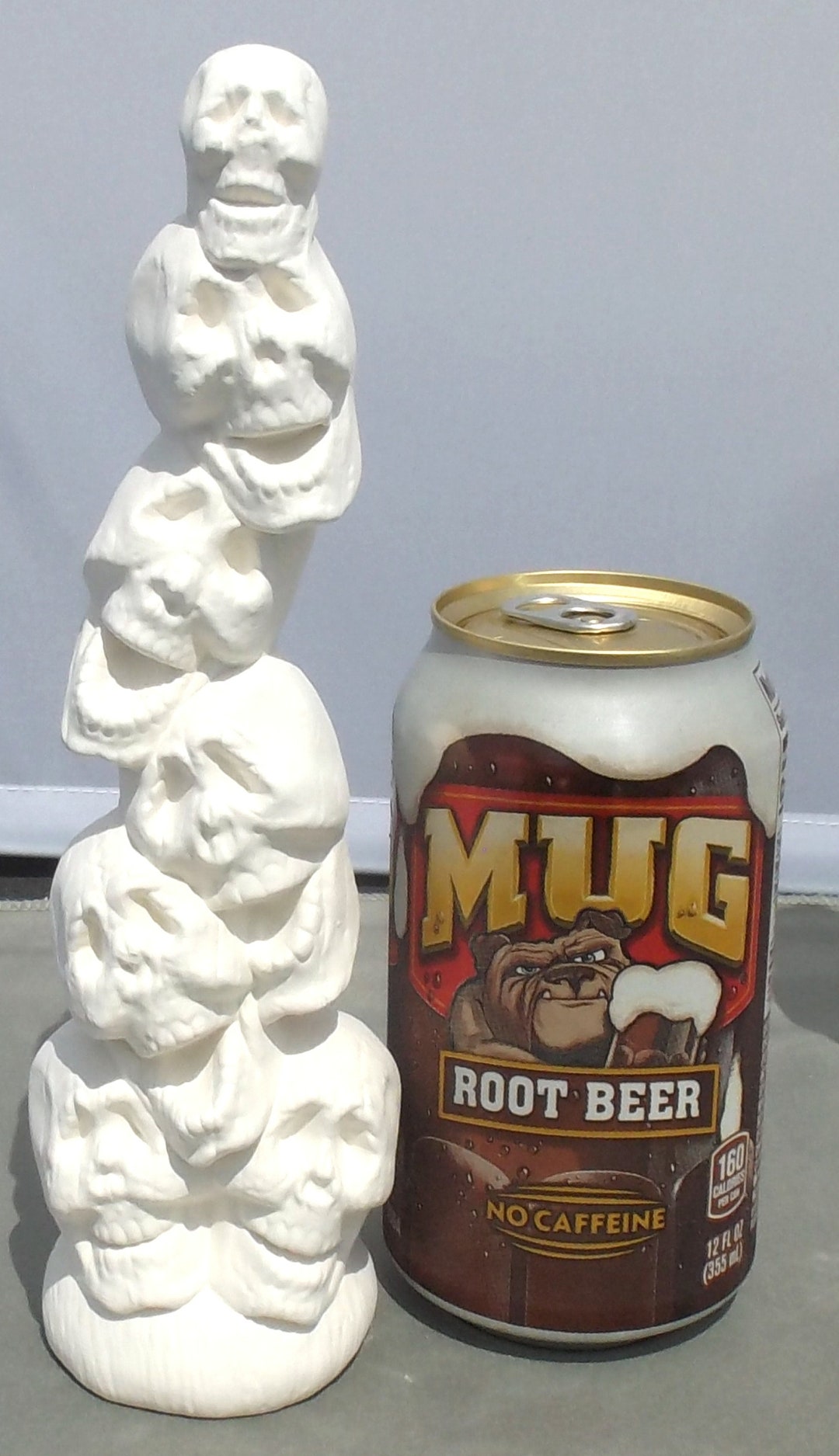 Ceramic Bisque Skull Stack (ready to Paint) - Etsy