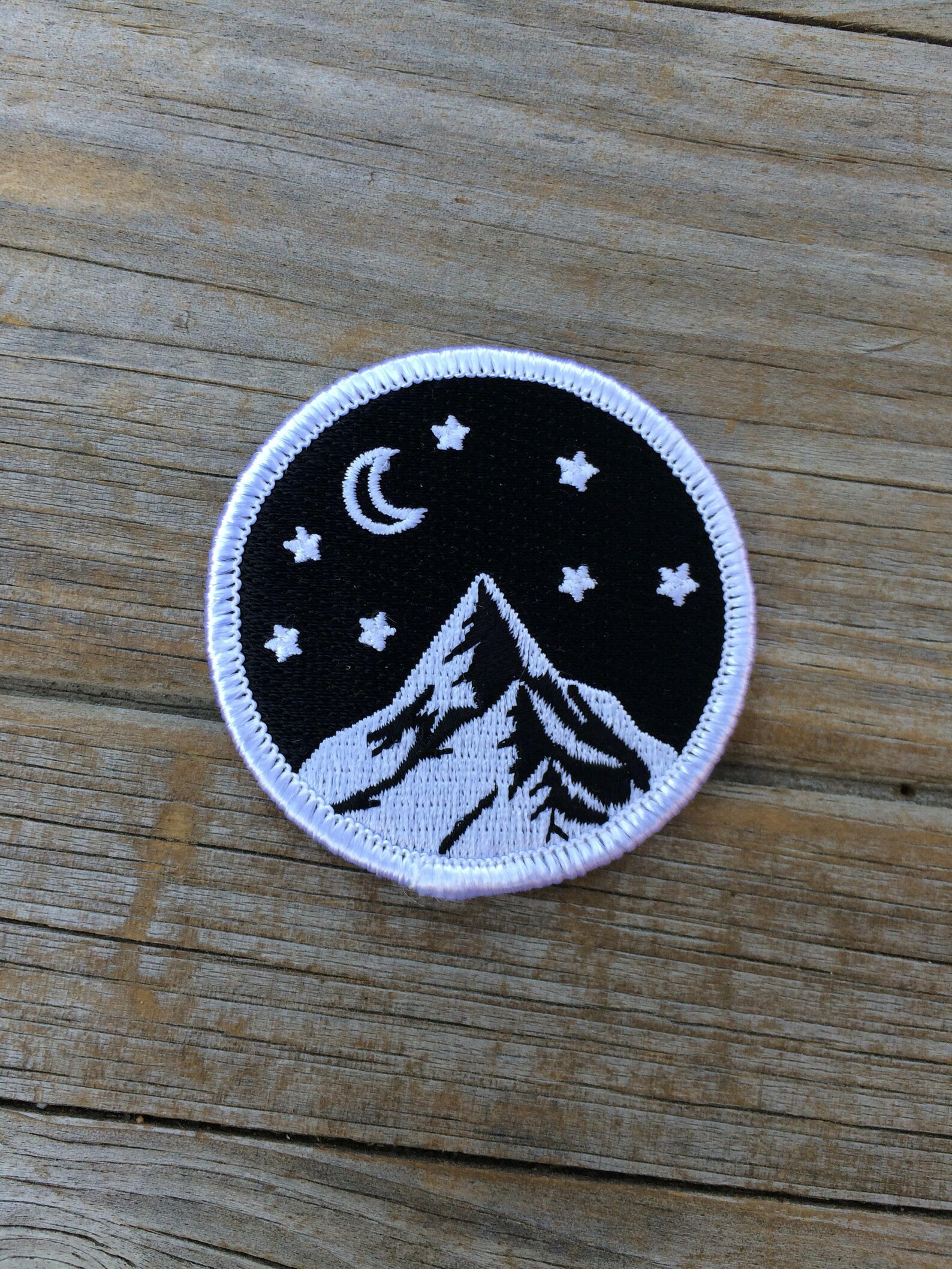 Mountain Patch Embroidered Patch Mountains Nature Patch - Etsy