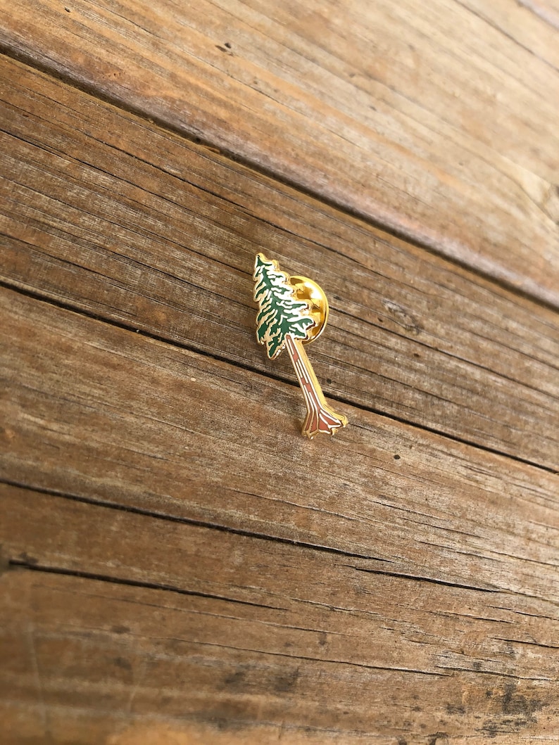 Redwood Enamel Pin Hard Enamel Pin Brooch Gold Pin Lapel - Etsy