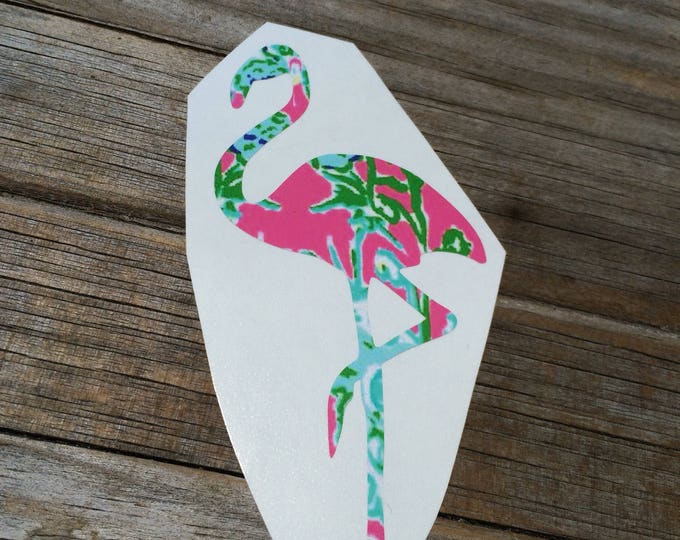 Lilly Pulitzer Flamingo Vinyl Decal, Vinyl Stickers, Laptop Decal, Bird ...