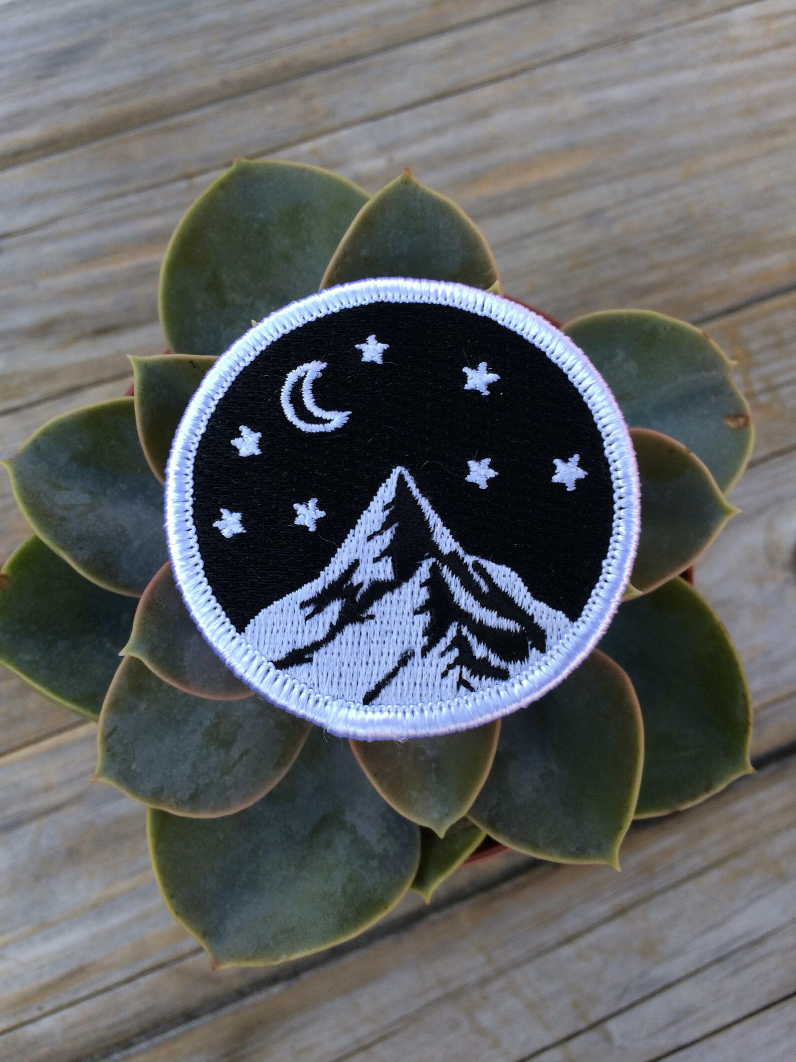Mountain Patch Embroidered Patch Mountains Nature Patch - Etsy