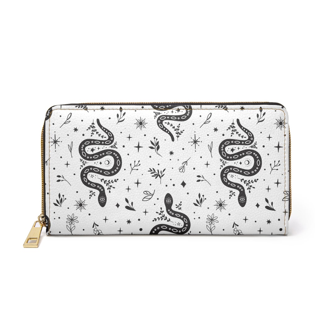 Celestial Snake Zipper Wallet - Etsy