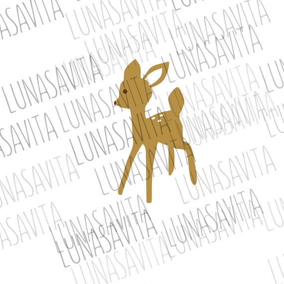 Baby Deer SVG Woodland SVG DXF for Cricut Design Space - Etsy