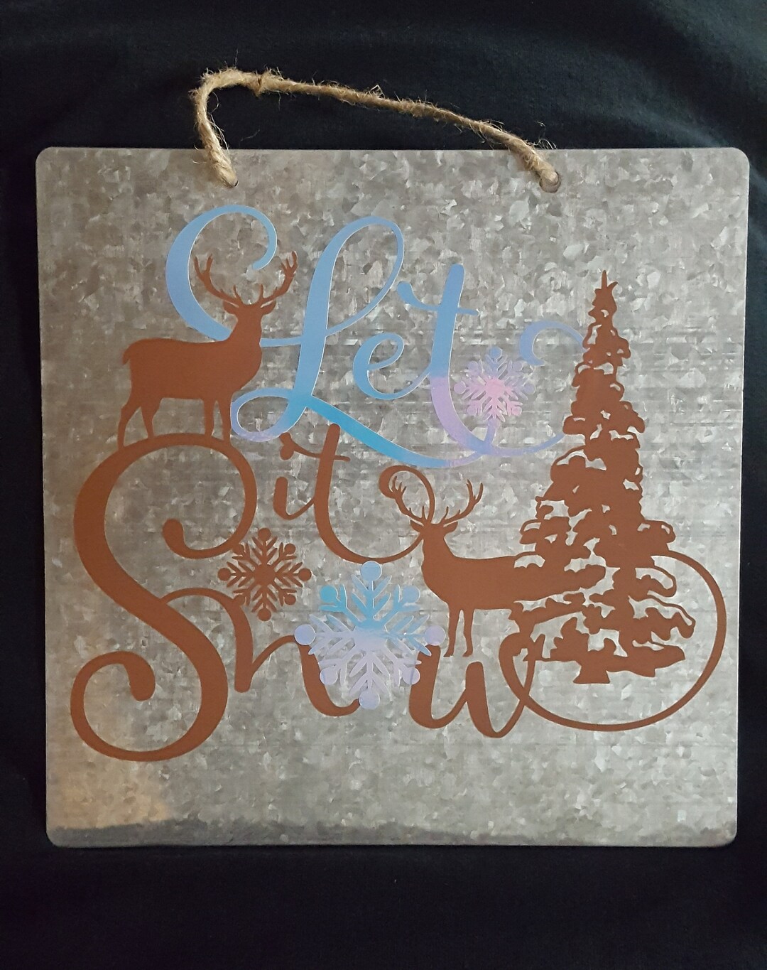 Galvanized Metal Sign - Etsy