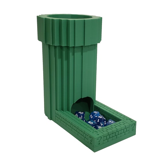 Dice Tower Super Mario Bros. Pixel Tube 3D Printed | Etsy