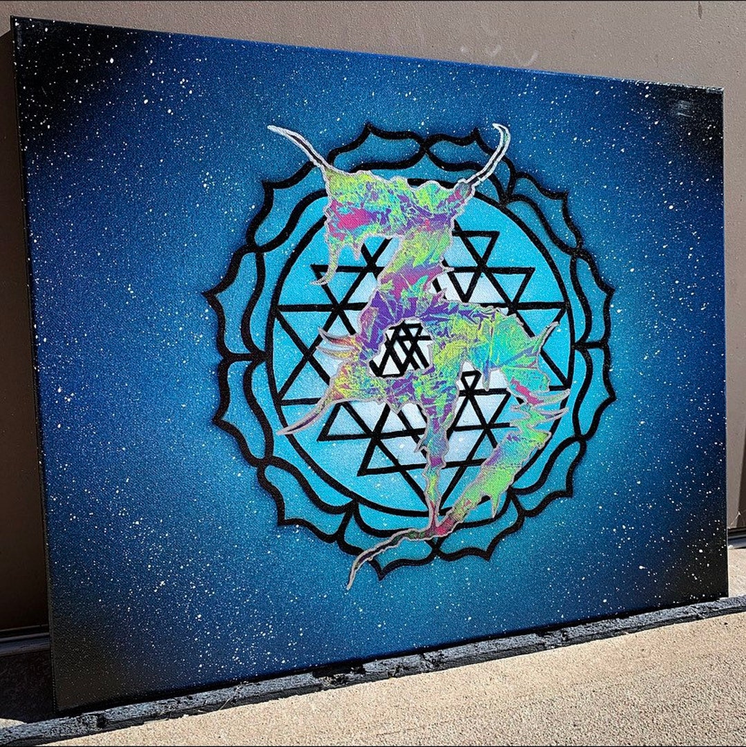 Zeds Dead Sacred Geometry Spray Paint Art - Etsy