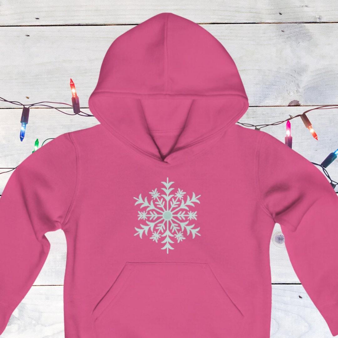 Snowflake Youth Christmas Matching Family Hoodie Hooded Sweatshirt Snow ...