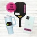 Pickleball Diecut Vinyl Stickers YOU PICK! Pickleball Water Bottle ...