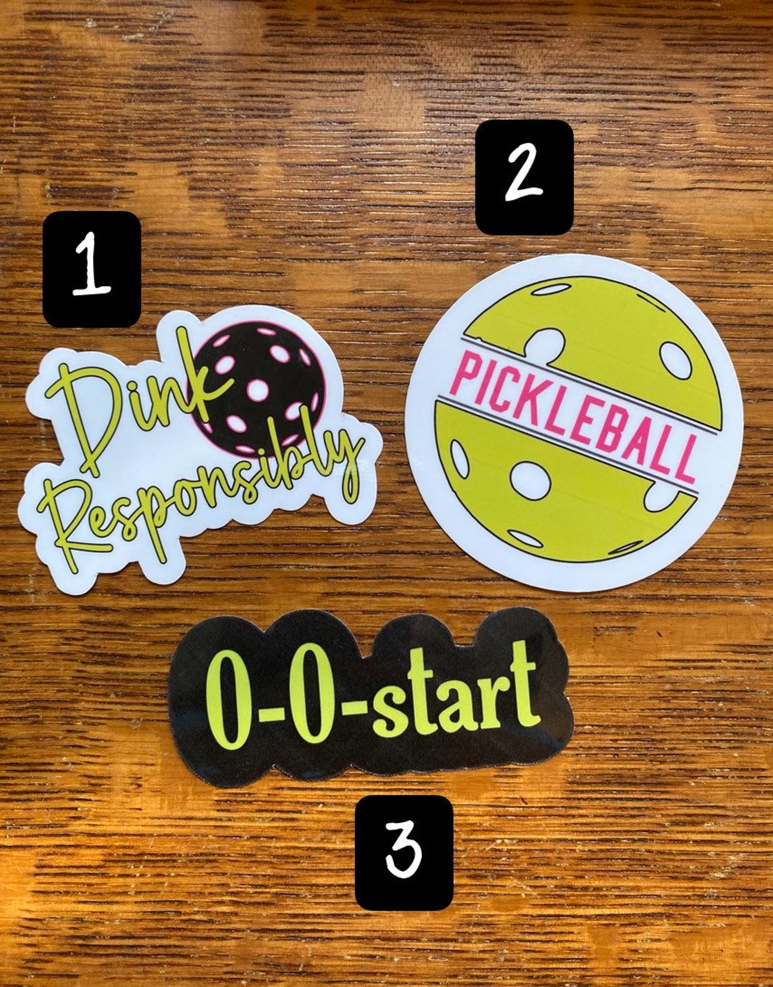 Pickleball Diecut Vinyl Stickers YOU PICK Pickleball Water - Etsy