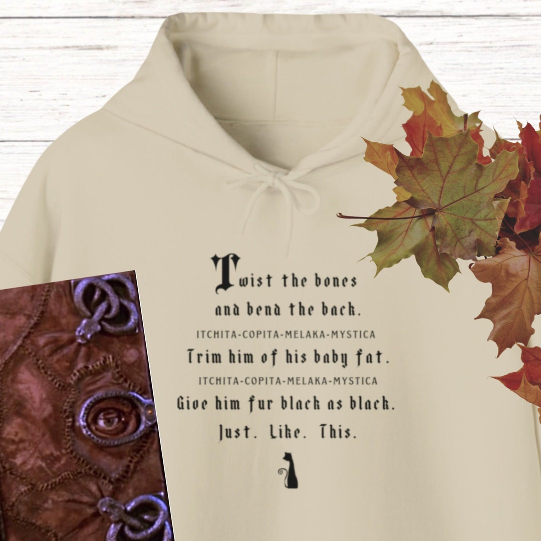 Hocus Pocus Spell Sanderson Sisters Binx Cat Spell Thackary Winifred ...