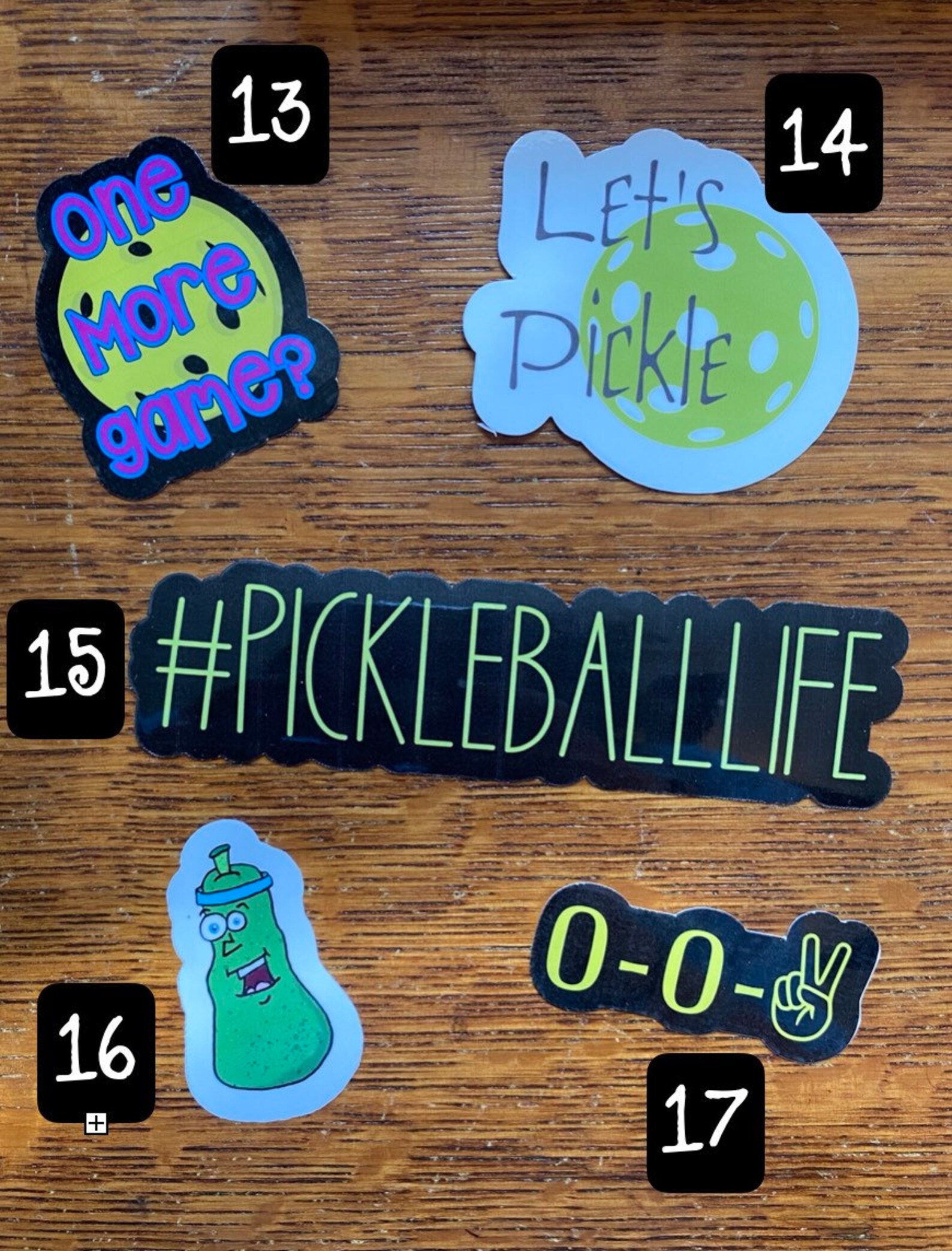 Pickleball Diecut Vinyl Stickers YOU PICK Pickleball Water - Etsy