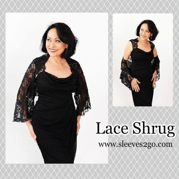 Black Lace Shrug - Etsy