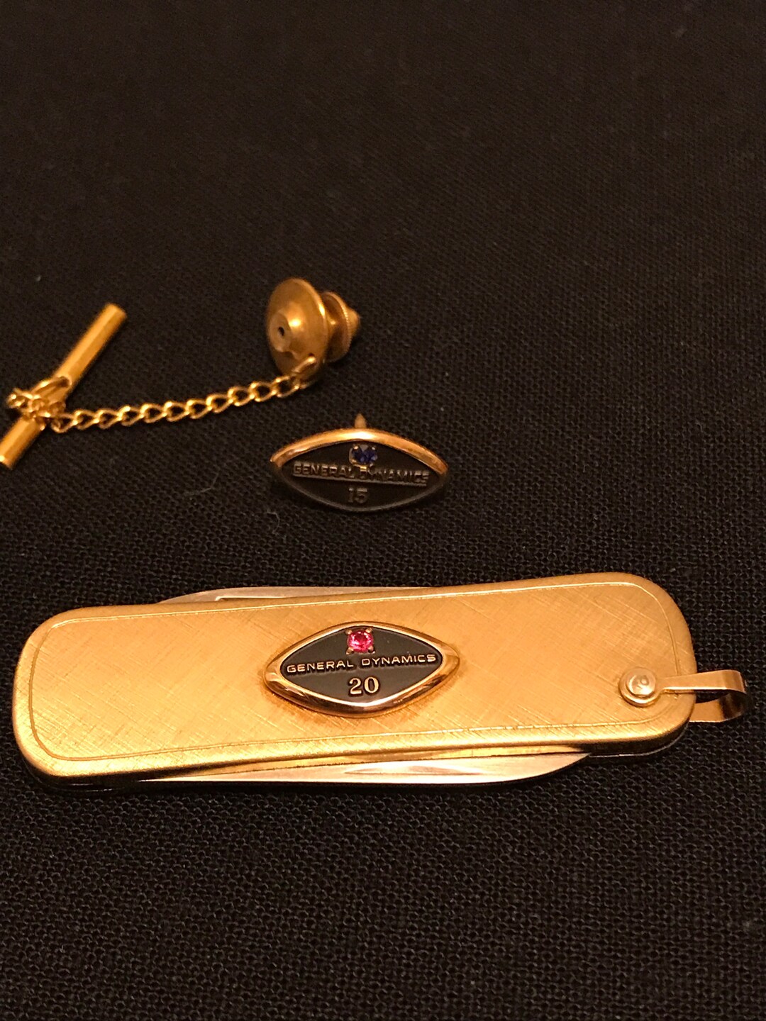 General Dynamics 15 Yr Service Tie Pin and 20 Yr Service Knife - Etsy