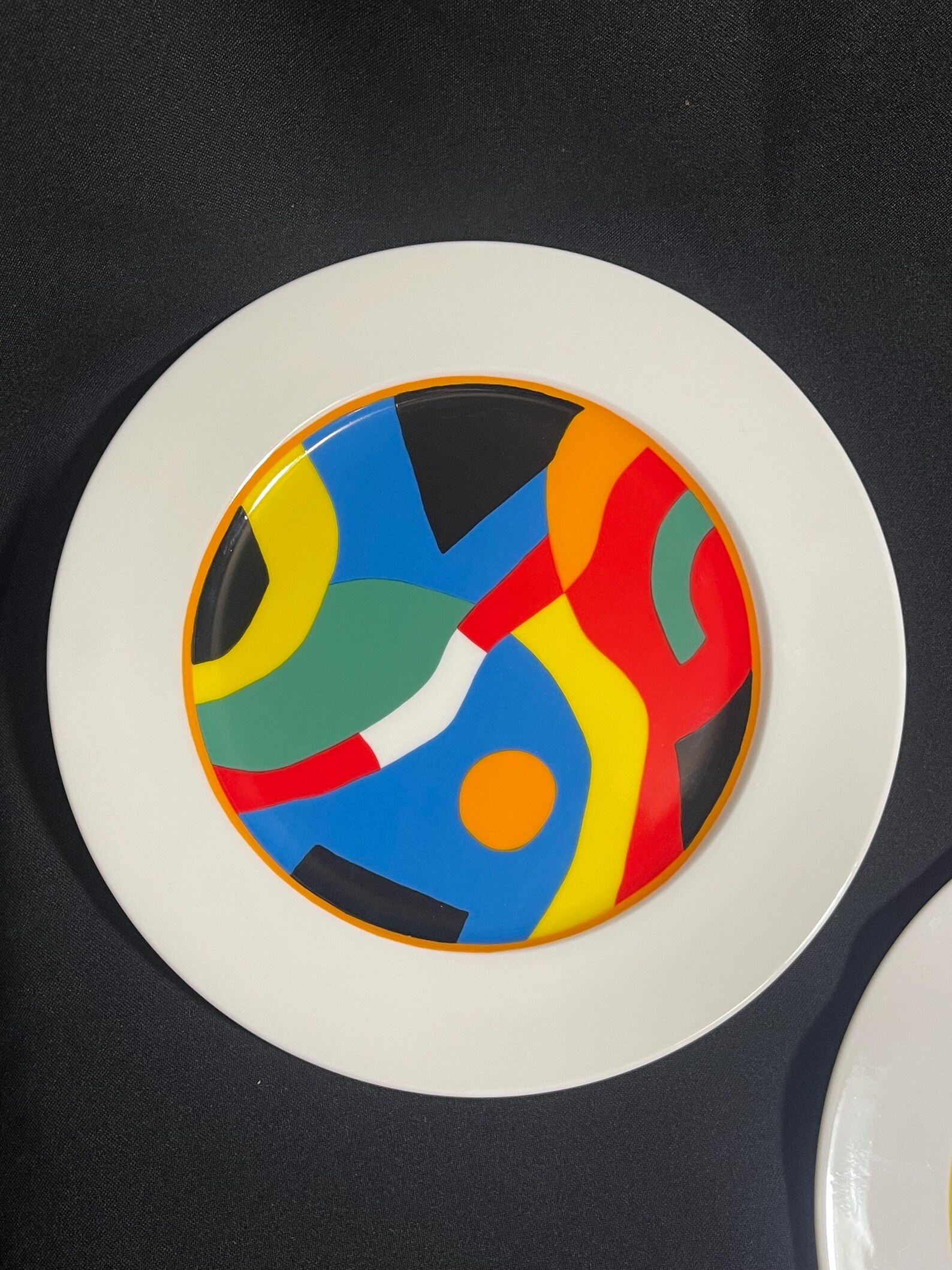 Susan Eslick Modern Cubism Set 4 Porcelain Plates Made by Felissimo ...