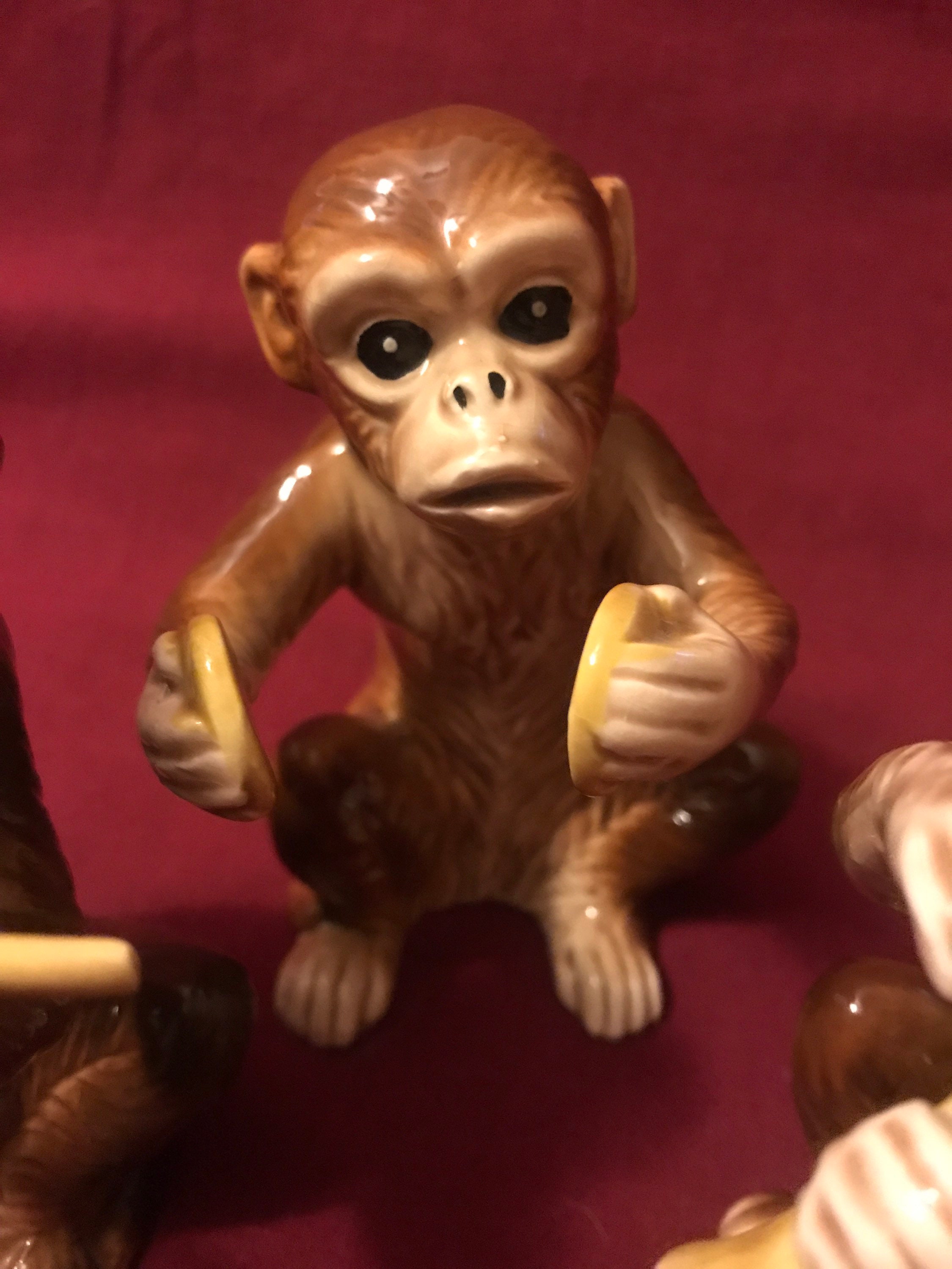 Fitz and Floyd 3 Piece Musical Monkey Band Japan . - Etsy