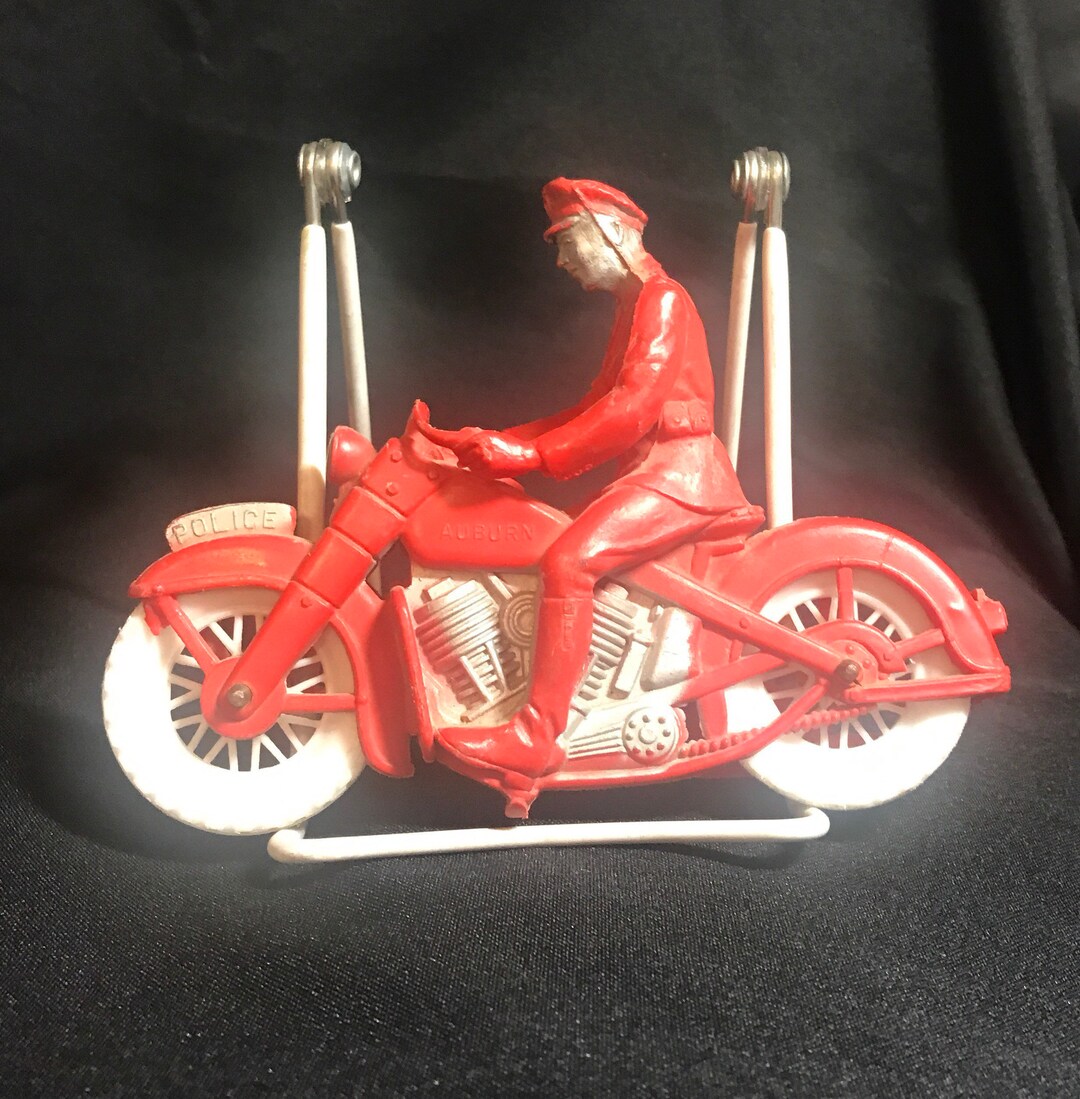 Auburn Toy Police Motorcycle - Etsy