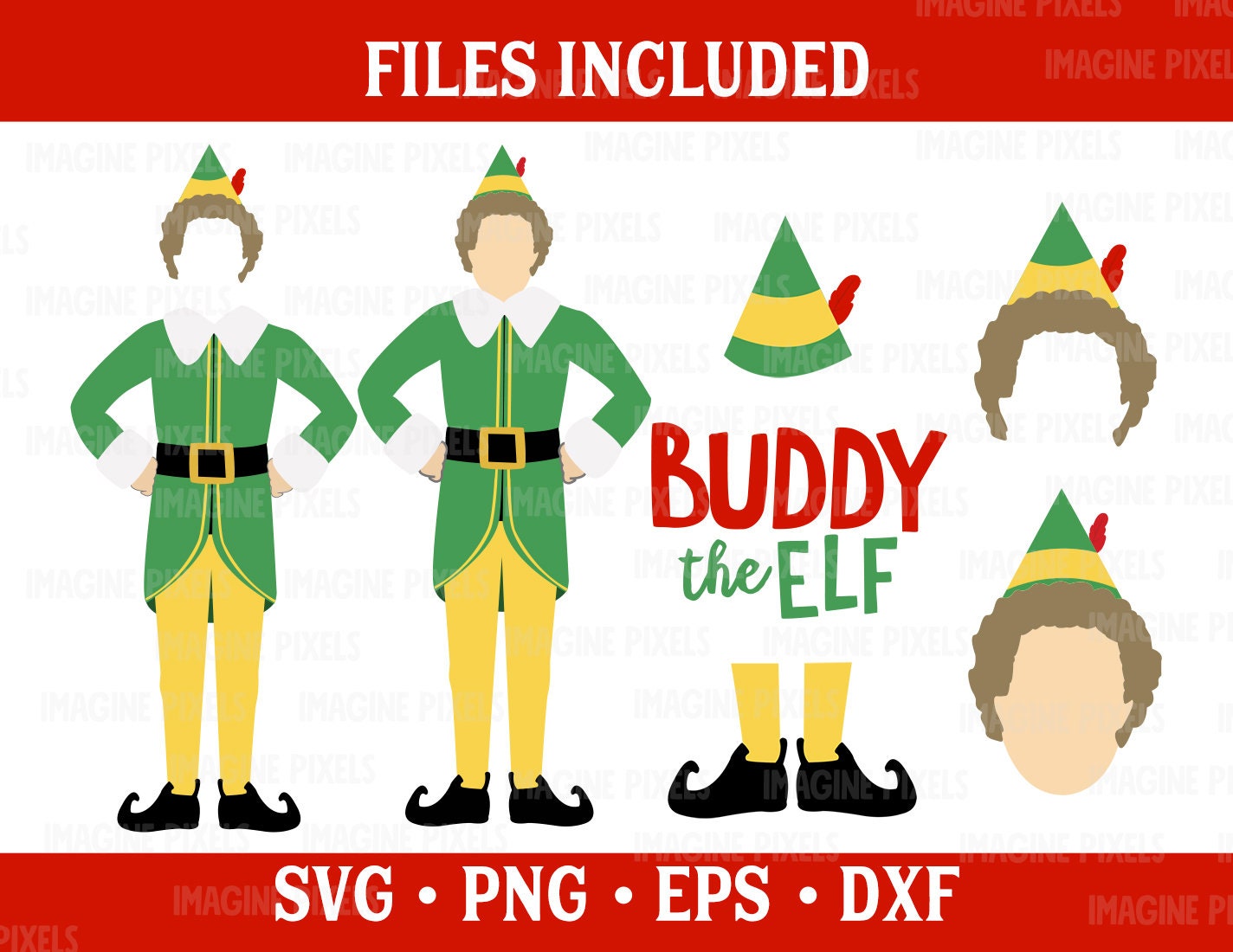 Buddy The Elf Christmas SVG PNG DXF eps Holiday Movie Files | Etsy