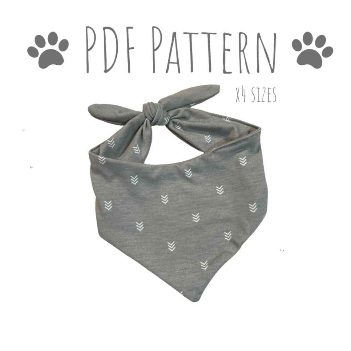 PDF Pattern/tutorial Dog Bandana X5 Sizes Instant Download - Etsy