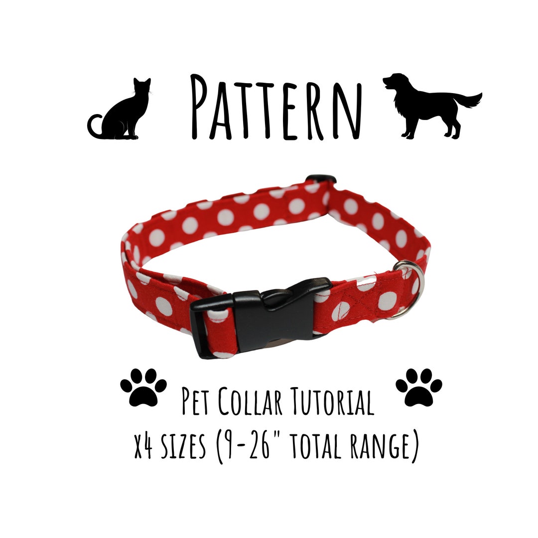 Adjustable Collar PDF Pattern/tutorial - Instant Download - DIY - Cat ...